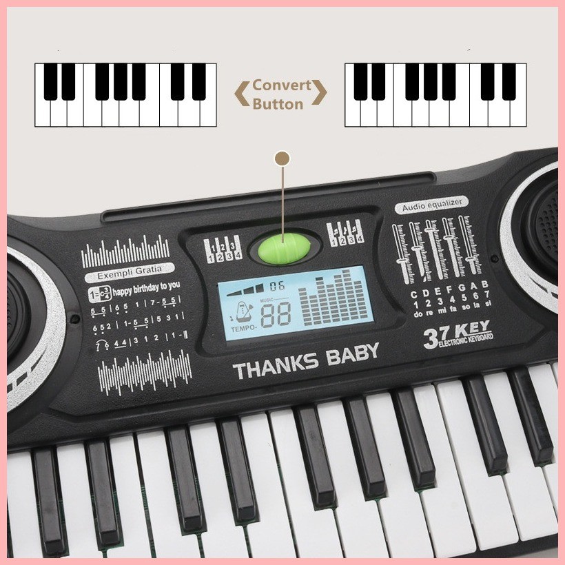 Kids Piano Mini Electronic Musical Piano Teaching Keyboard Educational ...