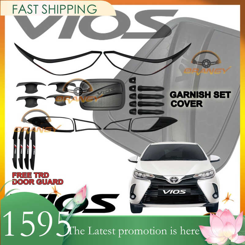 Toyota Vios Prime 2019 To 2025 E/Xle/Xe/J Garnish Combo Set Cover Matte ...
