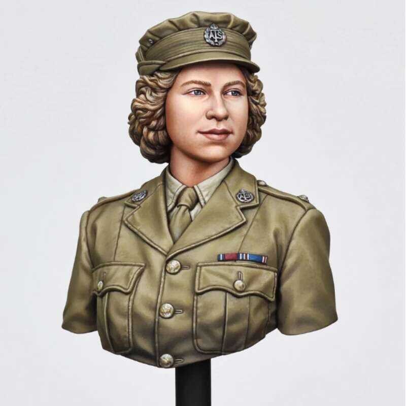 Scale 1/10 Die-Cast Resin Bust Model Kit WWII ATS Lieutenant Female ...
