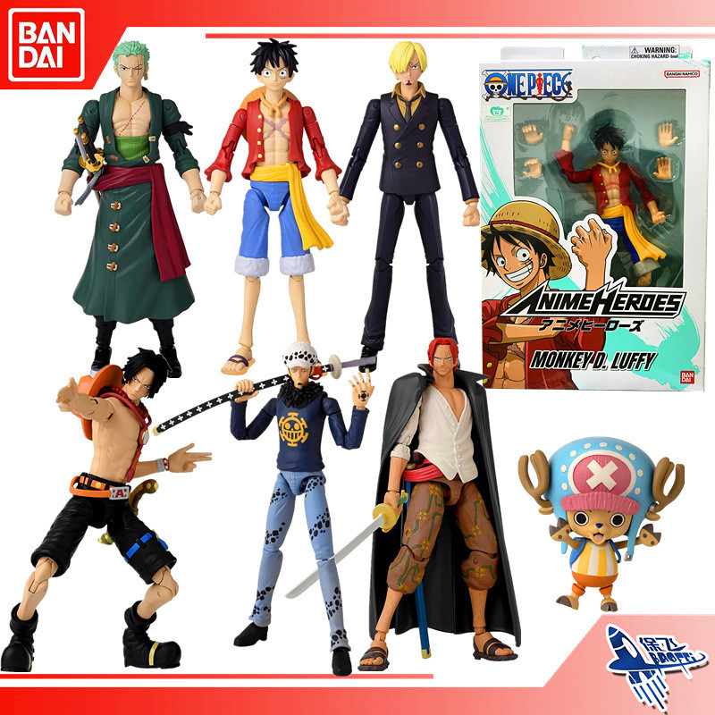 Bandai One Piece One Piece Luffy Ace Sanji Zoro Movable Joint Movable ...