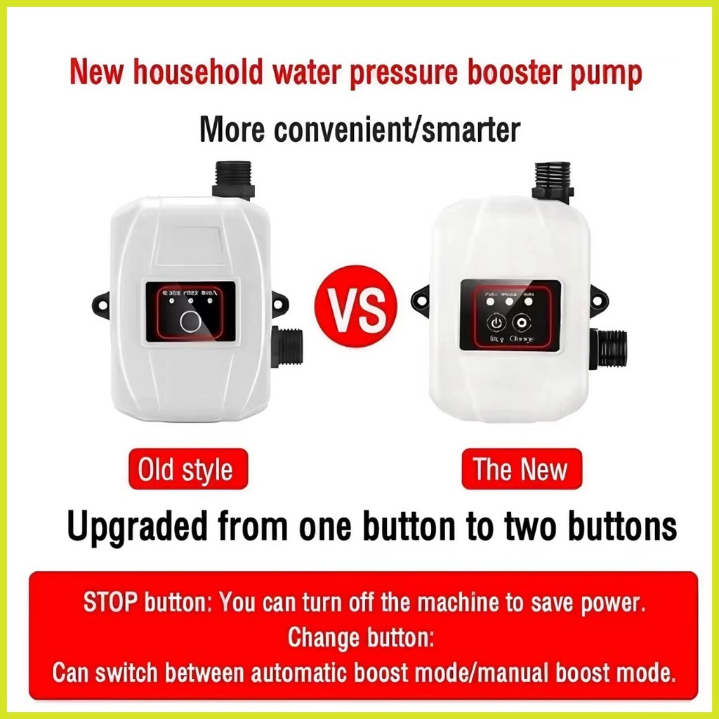 Portable Shower Water Booster Pump 24V 220W Automatic Pressure Solution ...
