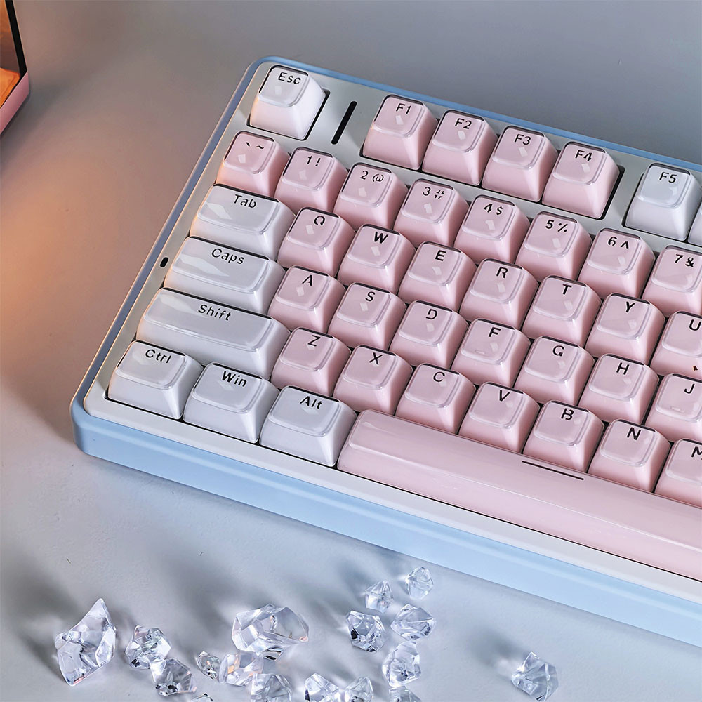 Jelly Keycap OEM Profile PC PBT 135 Keys Light Transmission Wooting MAD ...