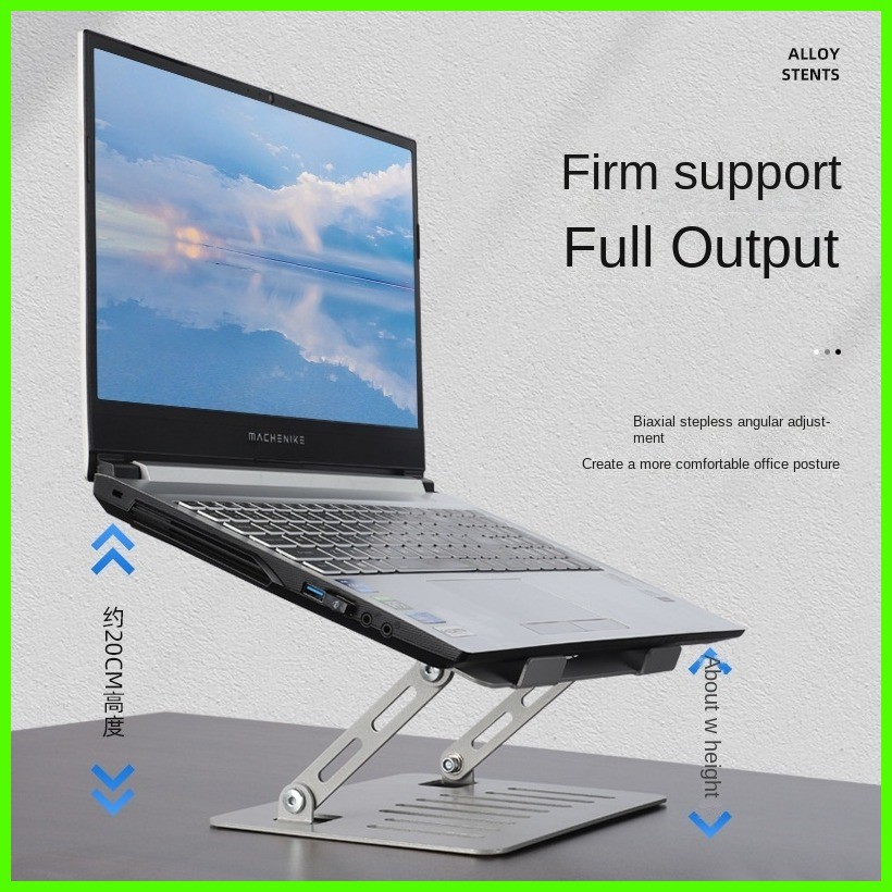 ∢ Laptop Stand Aluminum Computer Lifter Portable Folding Stand ...