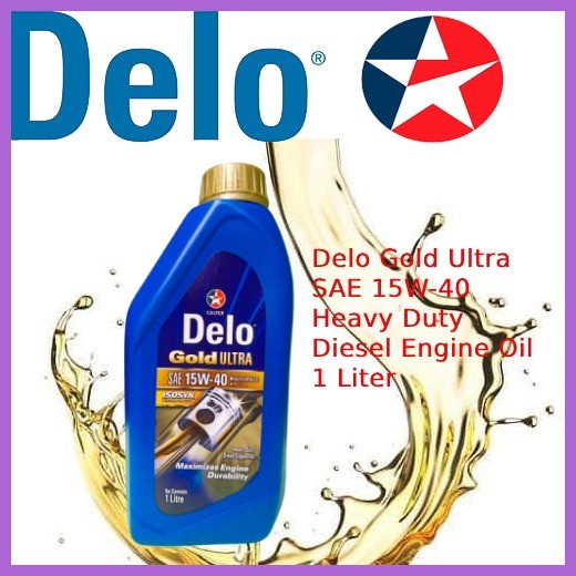 Delo Gold Ultra SAE 15W-40 Heavy Duty Diesel Engine Oil 1 Liter ...