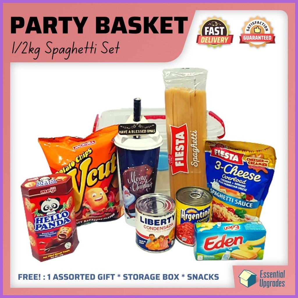 ♒ 1/2 Kg Spaghetti Set-Del Monte Spaghetti Grocery Package Christmas ...