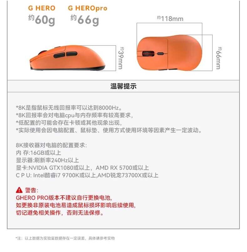 Ghero Incott Pro Wireless Dual Mode Paw3395 8k Return Rate Rgb Pc Fps ...