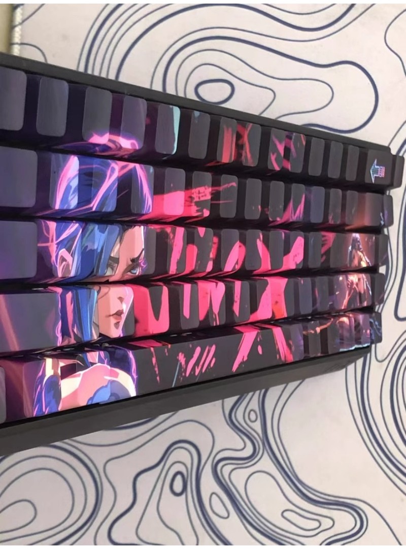 Jinx Keycap Cherry Profile 70/105/118 Keys PBT Five-sided Dye ...