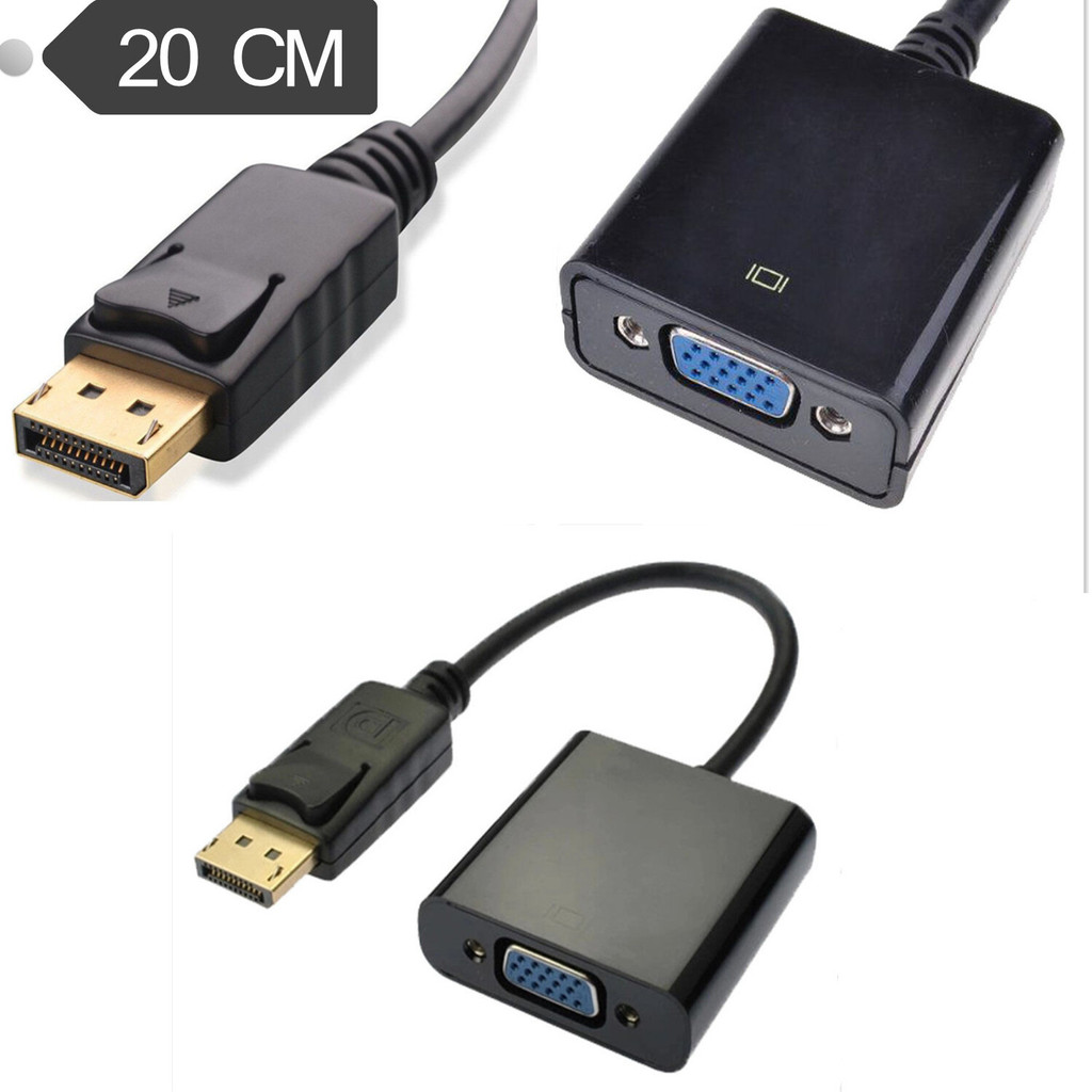 Standard Large dp to vga Female Converter Cable displayport to vga ...