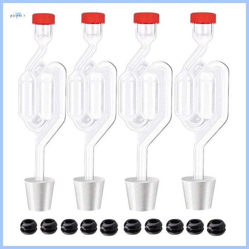 S-Shape Airlocks Homebrew Bubble Airlock Carboys Stopper & Fermenter ...