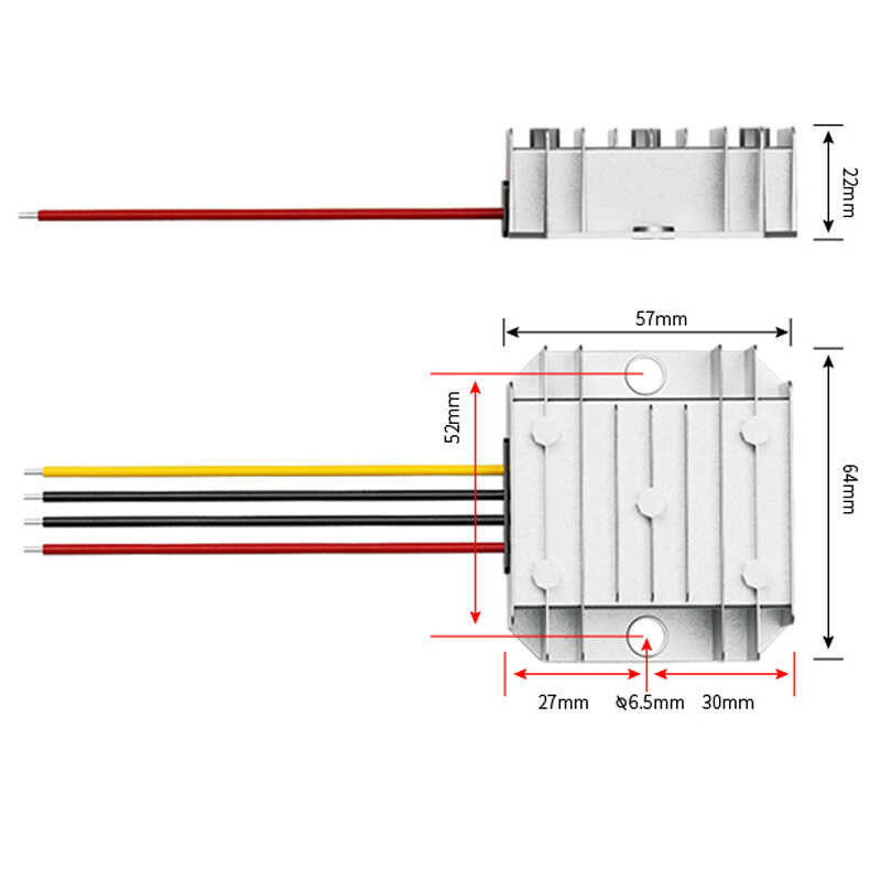 24V GYVRM 36V 48V 60V To 12V 5A 6A 8A 10A Step-Down DC Converter 48V ...
