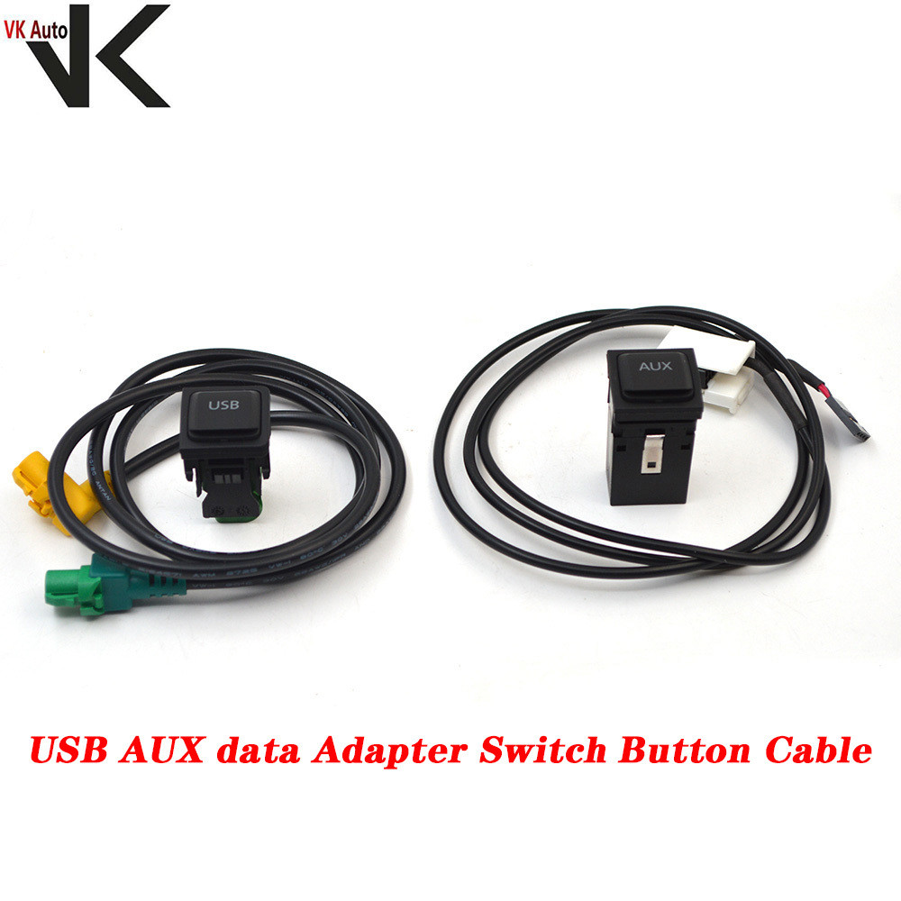 ε RCD510 RNS315 RCD310 Car USB AUX data Adapter Switch Button Cable ...