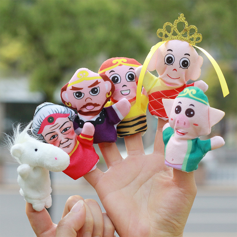 Journey To The West Finger Cartoon Sun Wukong Animal Hand Plush Toy ...