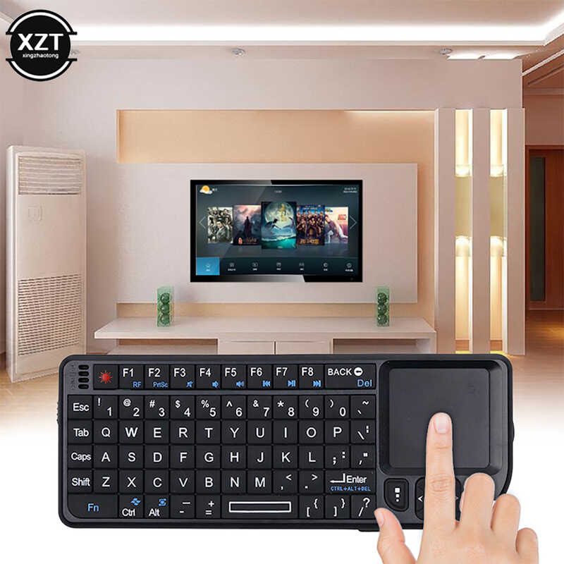 2.4G New Mini Handheld Touchpad Gaming nic Wireless Keyboard For Smart ...