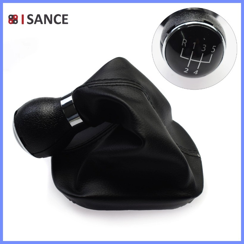 ISANCE 5 Speed Gear Shift Knob Gaitor Boot For VW Volkswagen MK4 Golf ...