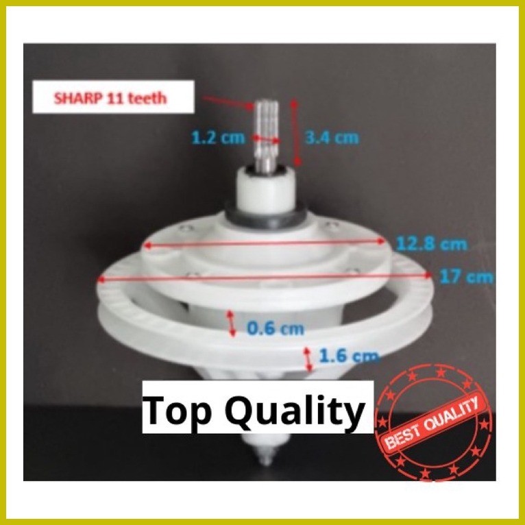 ๑ ⭐ WASHING MACHINE GEAR CASE PULLEY (10T, 11T, SANYO, SHARP, EUREKA ...