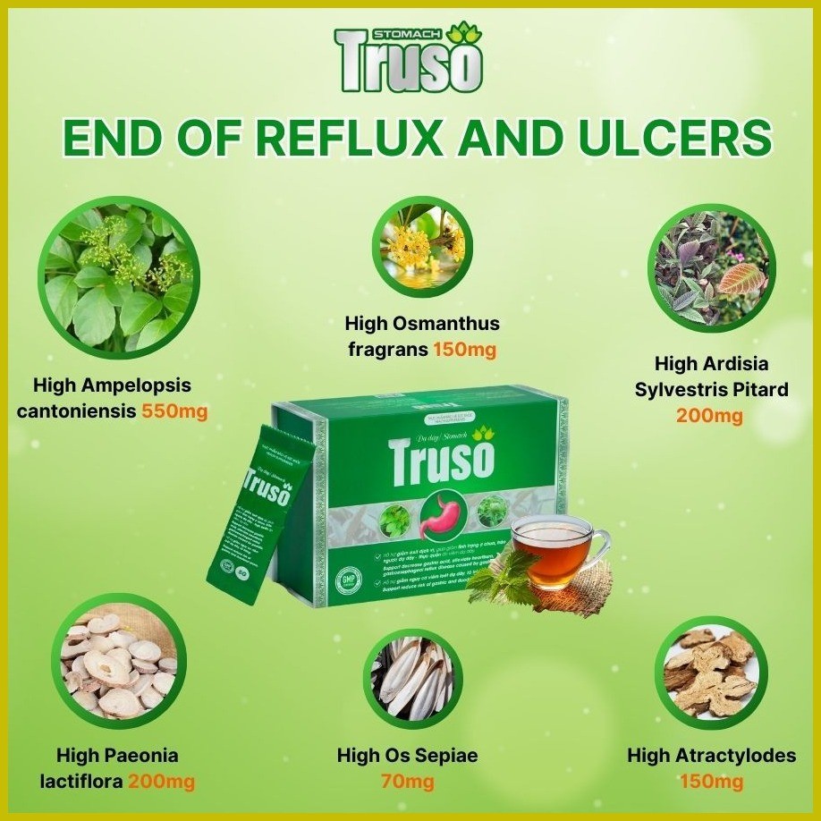 ∇ ⭐ TRUSO STOMACH (Expert Recommended) inhibits stomach acid like ...