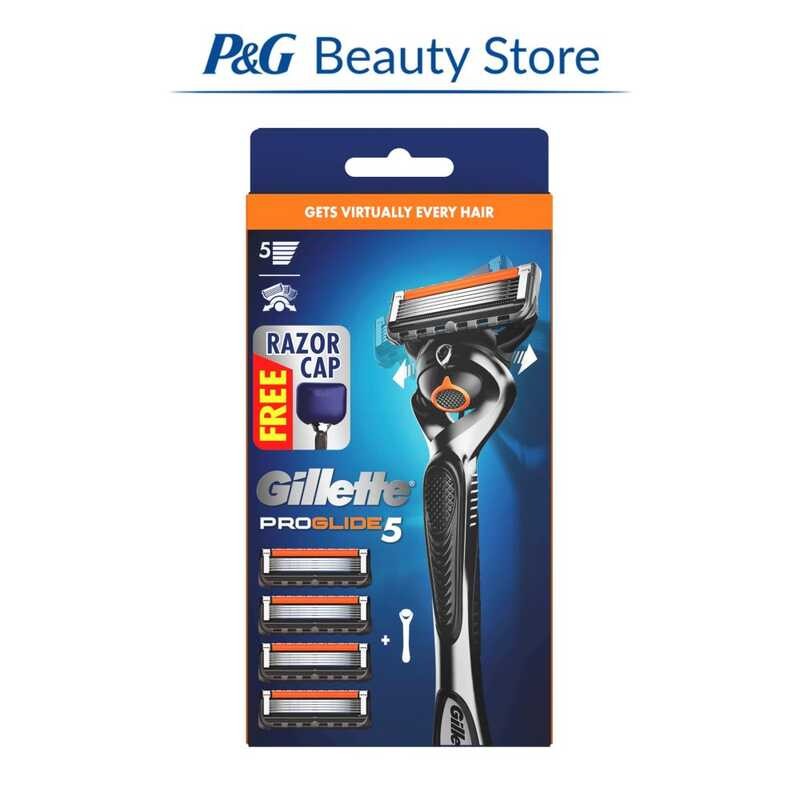 7F2 Gillette Fusion 5 Proglide Premium Razor Bundle Pack (1 Handle + 4 ...