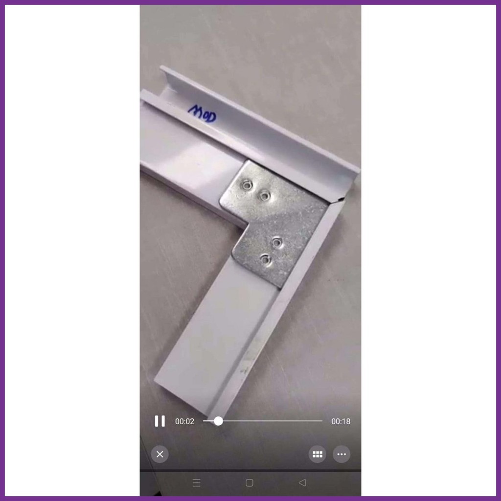 AC GLASS: ACP BRACKET 2.2mm thickness Galvanized Steel 65 grams ...