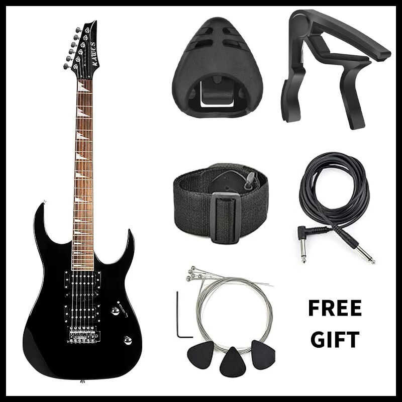 KAWES Double Rocker Electric Guitar Professional Metal Electric Guitar ...
