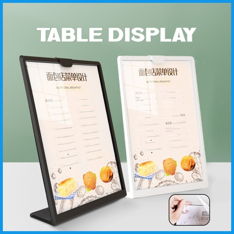 A4 Size Milk Tea Shop Menu Price Sign Display Board Restaurant Desktop ...