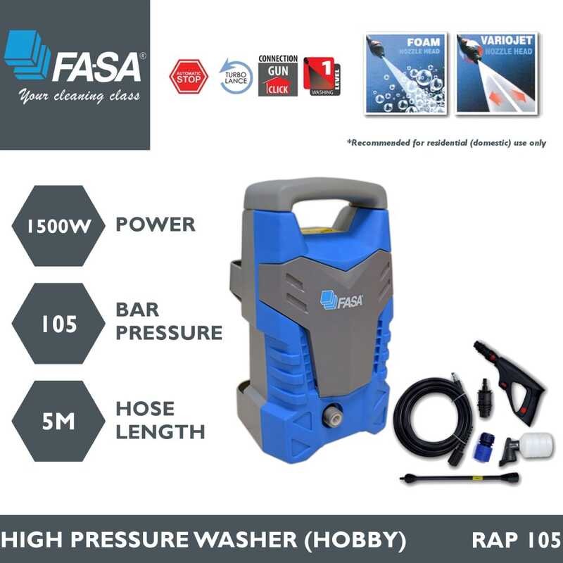 NEW COD FASA RAP Bar Portable High Pressure Washer Cleaner Sprayer W ...