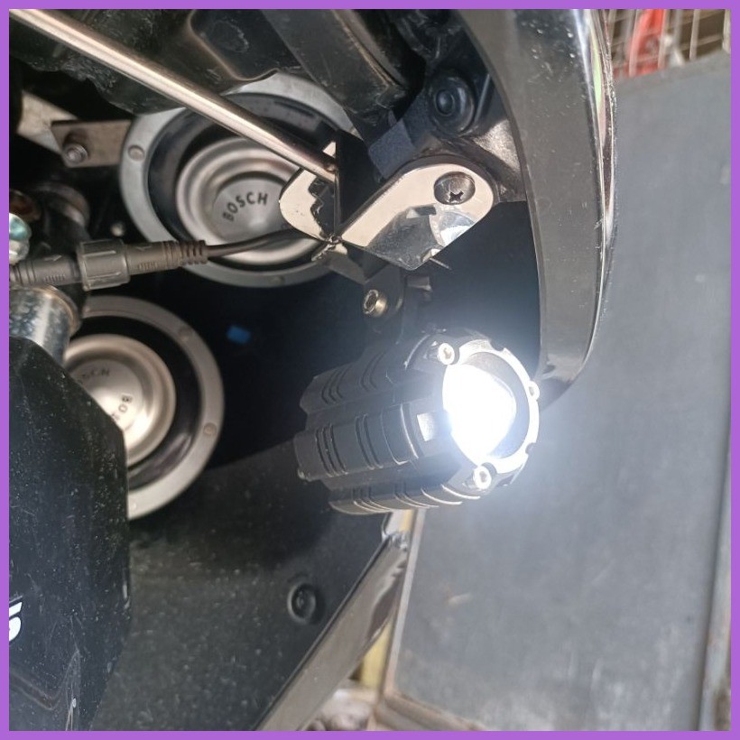 ♨ ☃ ⚽︎ PCX 160 MINI DRIVING LIGHT / NIGHT RIPPER stainless bracket ...