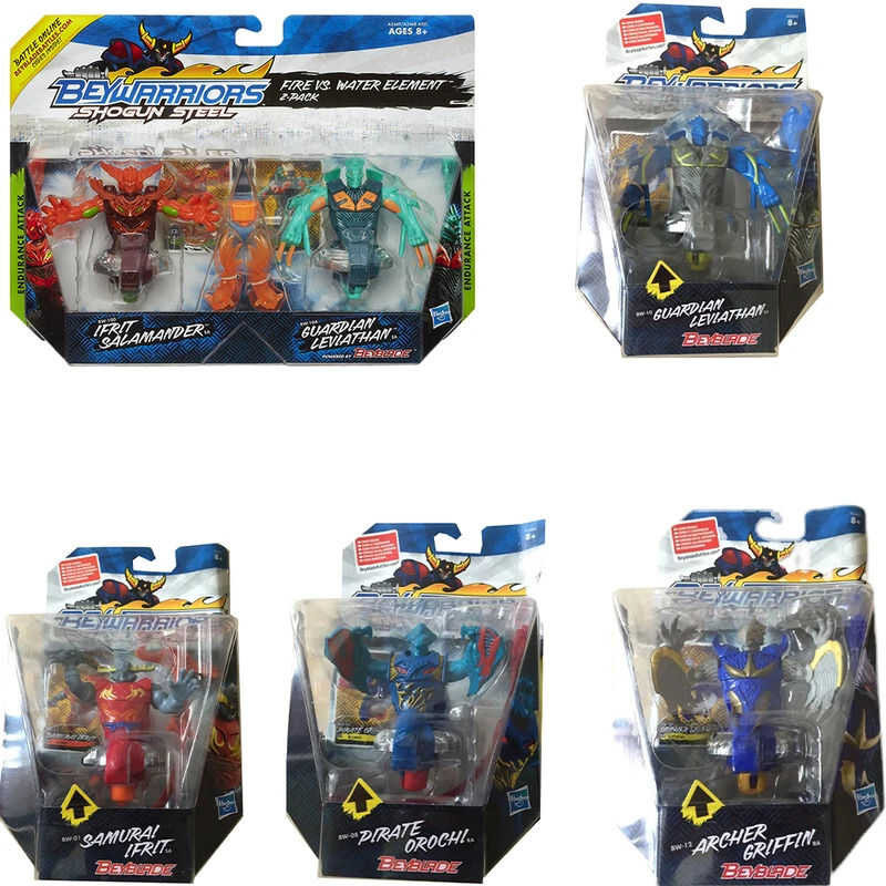 Sho Steel Beyblade Beywarriors Fire Vs Water Element 2-Pack Archer ...