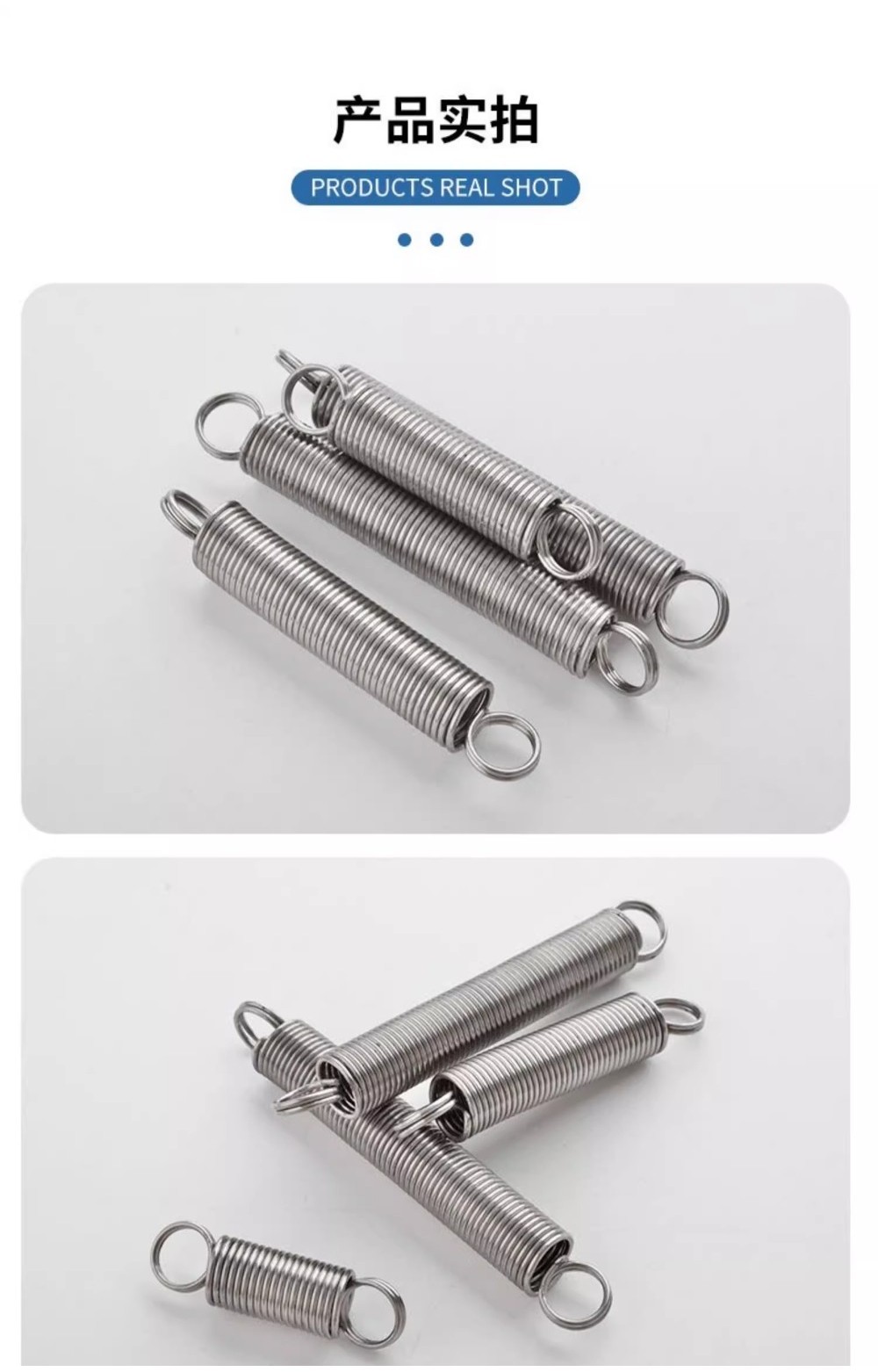 304 stainless steel Tension spring/spring d=0.5mm,OD3/4mm,L=15~120mm ...