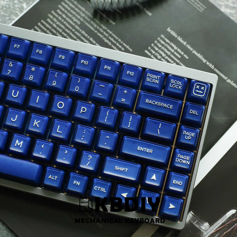 KBDiy SA Profile Klein Blue Keycap Custom PBT for nical Gaming Keyboard ...