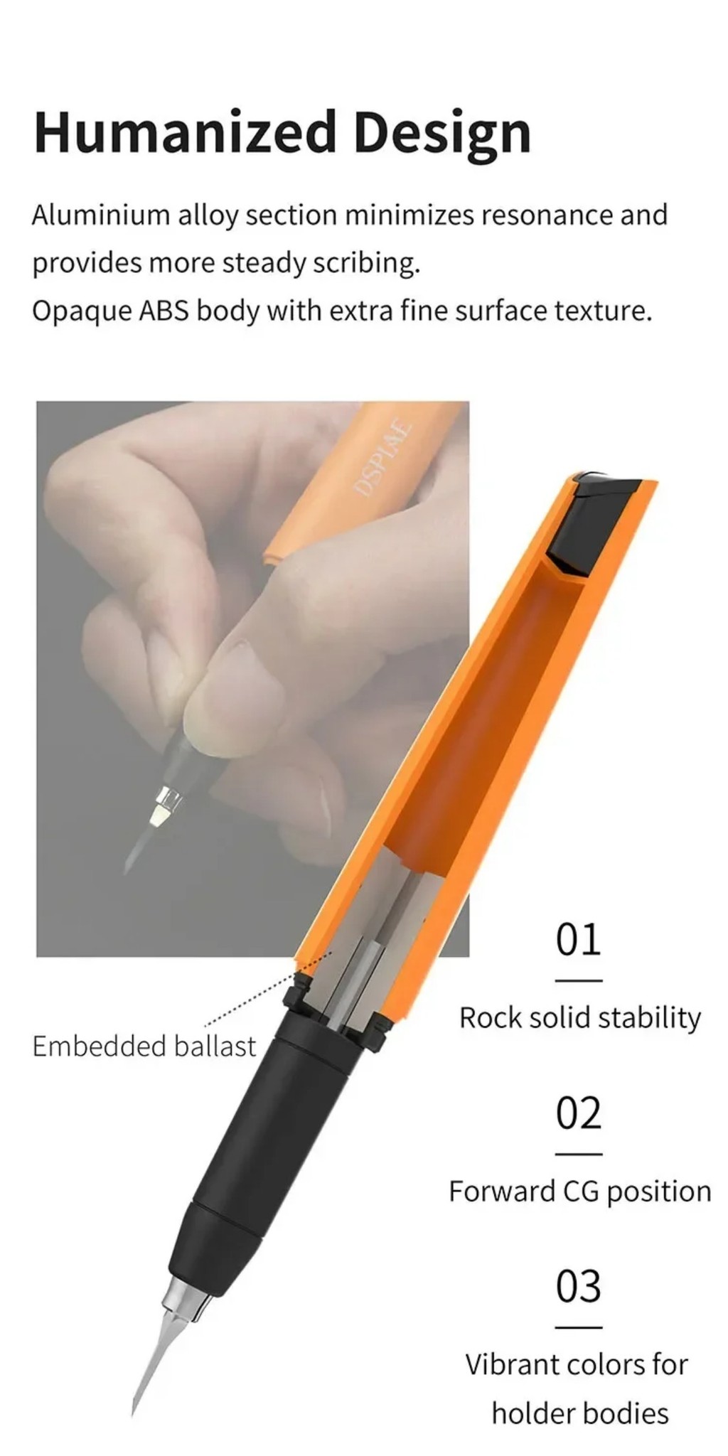 DSPIAE PT-TH PRO "WING" Tungsten Steel YPB-08 Push Broach Push Knife ...