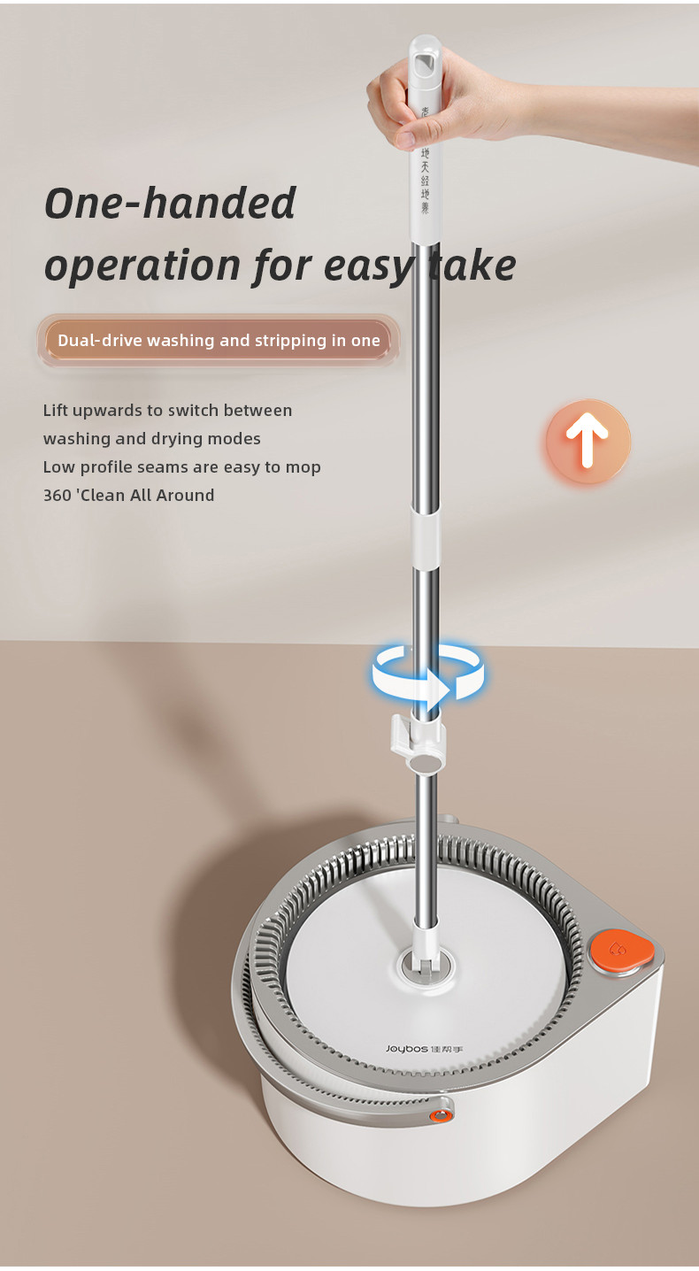 Joybos M16 Plus Self Wash Spin Mop Rotating Spin Mop Bucket Set Automatic Spinning Magic ...