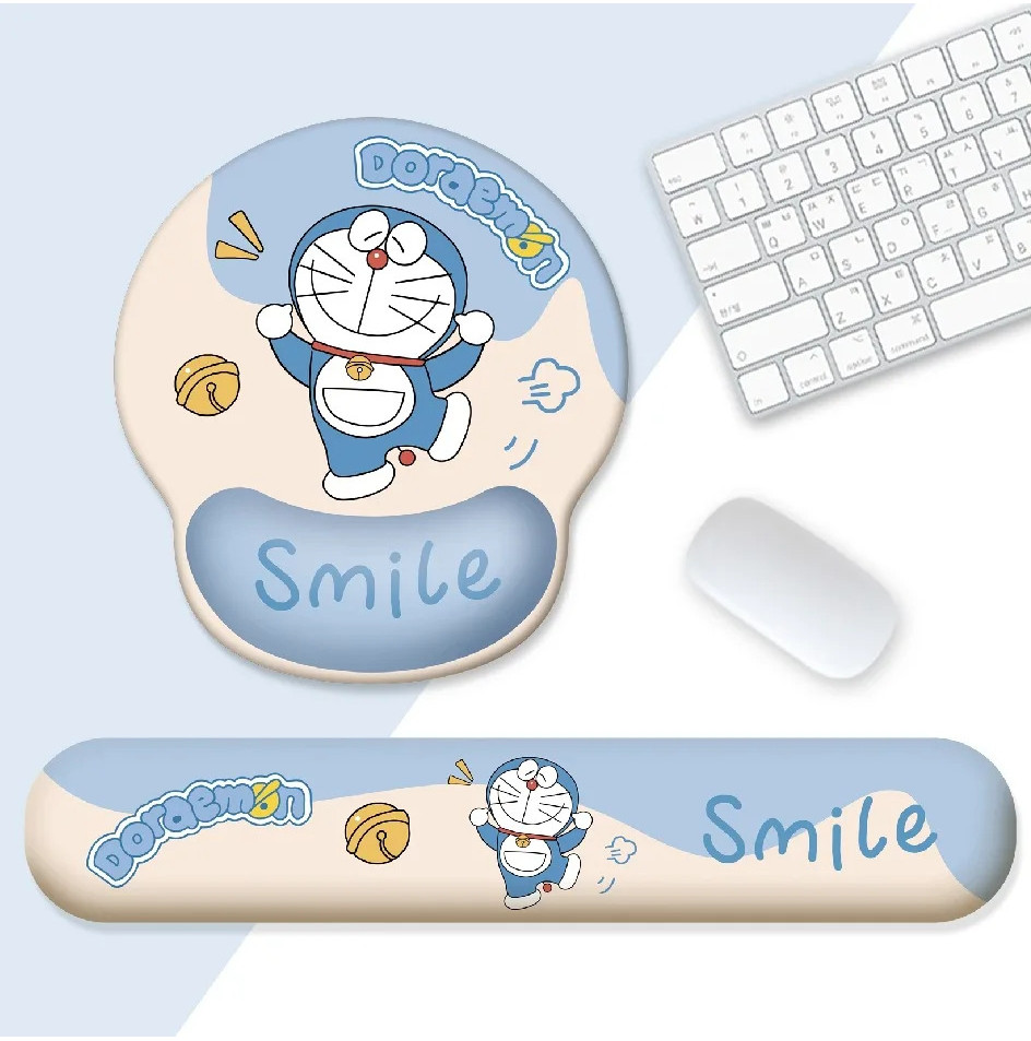 Doraemon Wrist Mouse Pad Cartoon Wrist Pad Keyboard Hand Rest Office ...