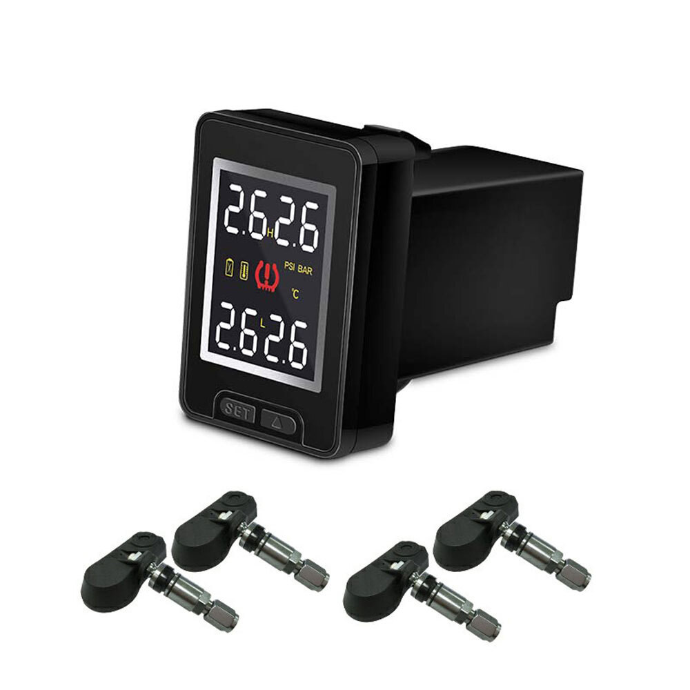 Car Tire Pressure Monitor System TPMS Monitorring ireless External ...