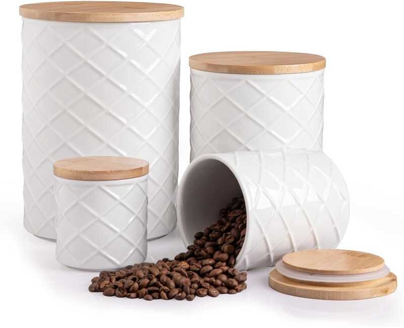 Jar Sweejar Ceramic Set is suitable for kitchen countertops, a relief ...