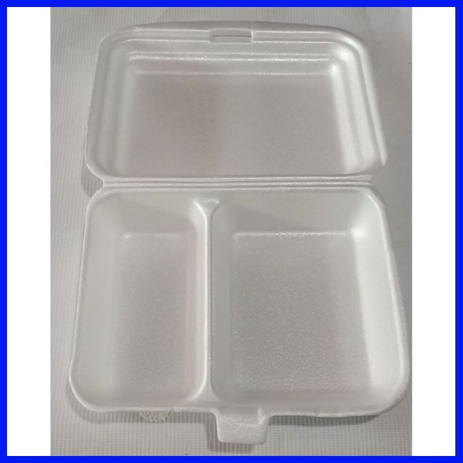 Styro lunch box with or without divider (1pack 100pc) | Shopee Philippines