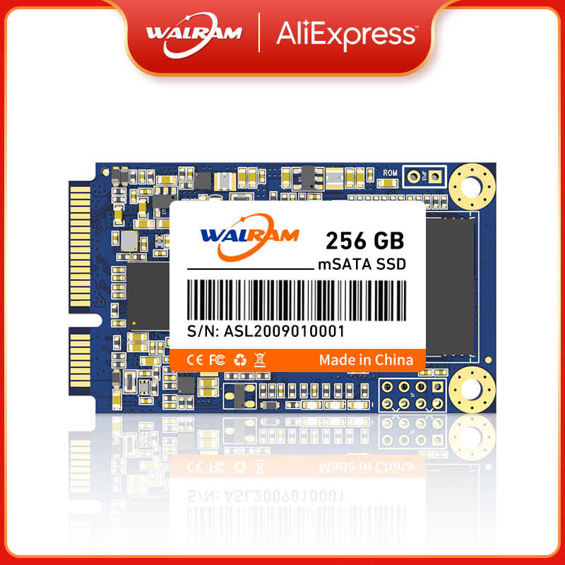 mSATA Walram SSD 128GB 256GB 512GB 1TB 3x5cm Mini SATA 3 Internal Solid ...