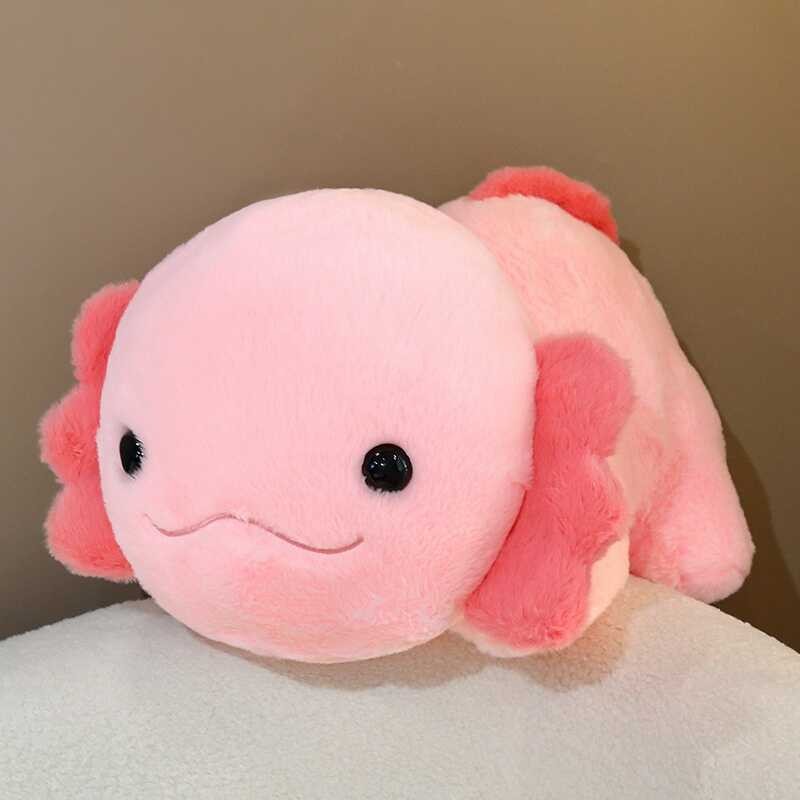 Cute 45Cm/60Cm Pink Newt Toy Stuffed Kawaii Axolotl Salamander Fuzzy ...
