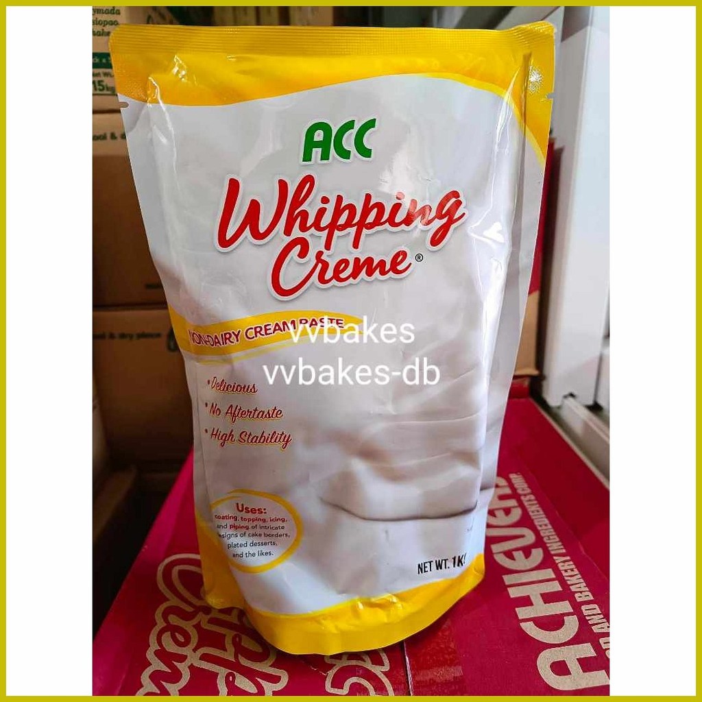 ஐ ACC Non-Dairy Cream Paste ACC Whipping Cream 1 kg | Shopee Philippines