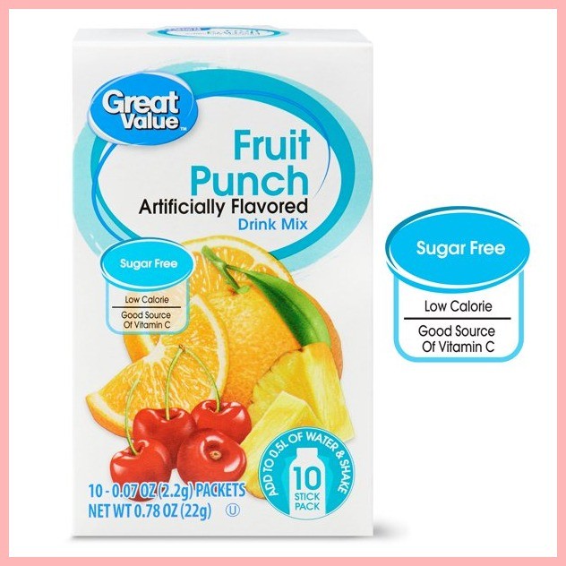 Great Value Fruit Drink Mix, Blackberry Lemonade, Dragon Fruit ...