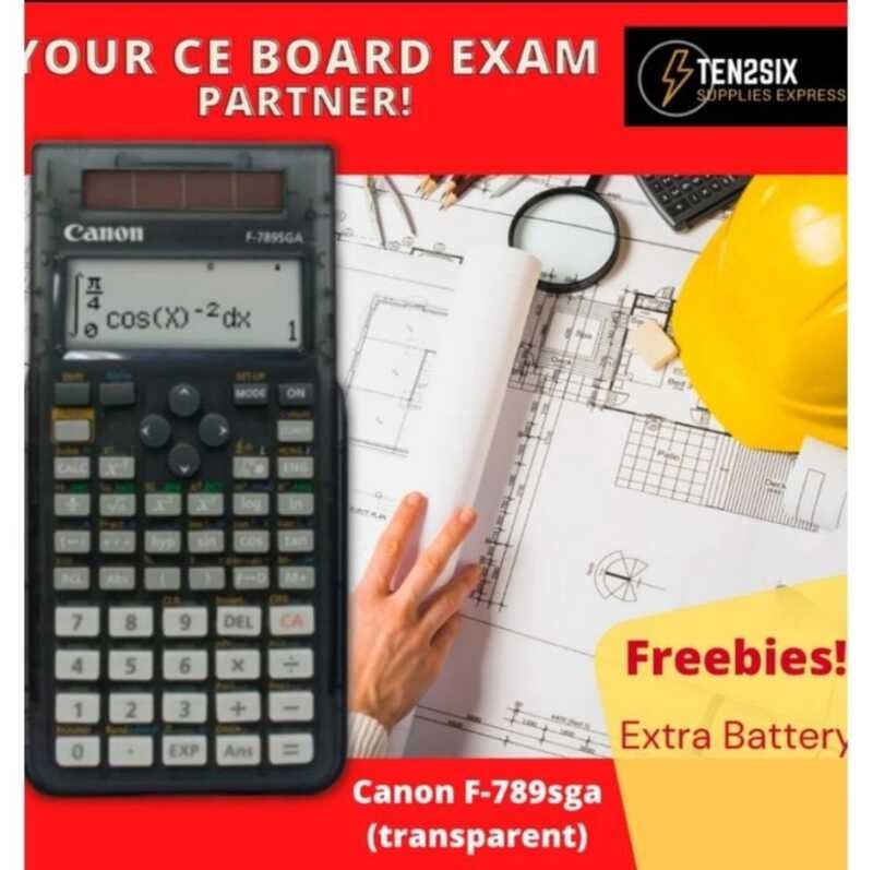 NEW CANON SCIENTIFIC CALCULATOR F789sga In Transparent Design W ...