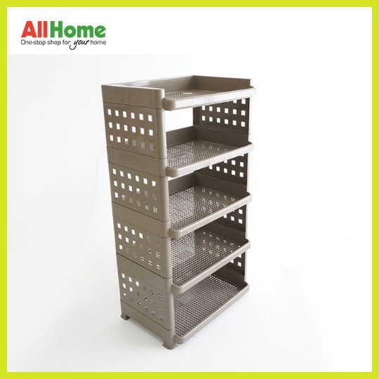 ♨ ♧ MEGABOX Wide Utility Rack 5 Layer (Brown, Light Gray) | Shopee ...