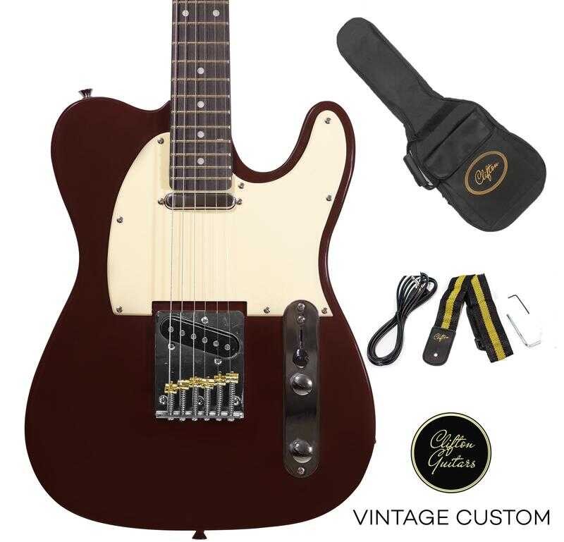 Clifton Vintage Custom Telecaster Single Coil Pickups Electric Guitar ...