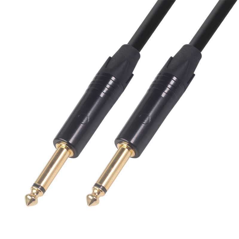 Double shielded mono 6.35 male to male Canon electric guitar speaker ...