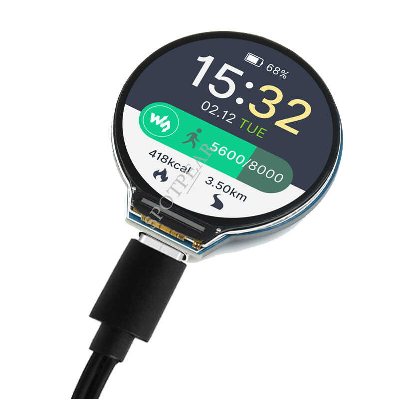 Raspberry ☆ Pi PICO Rp2040 Development Board Onboard 1.28Inch Round ...