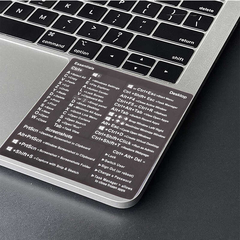 579 Windows Reference Keyboard Shortcut Sticker Adhesive For PC Laptop ...