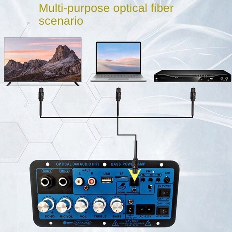 D60 1000W Subwoofer Power Amplifier Board 12V24V220V Digital Bluetooth ...