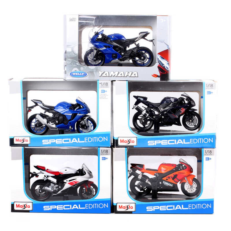 Maisto 2 B3 1/18 Scale Children YAMAHA YZF R6 R1 Motorcycle Super Sport ...