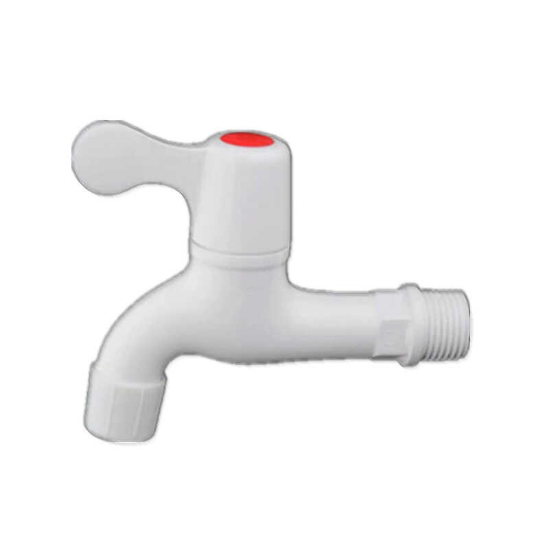 Plastic Faucet With 4-Point Spout, Washing Machine Angle Valve ...