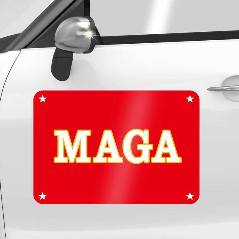 2024 QSUM Trump Car Magnetic Stickers, MAGA Make America Great Again ...