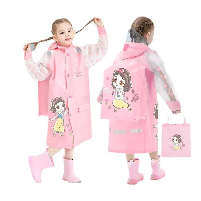 Disney Children's Raincoat Princess Elementary School Girl With ...